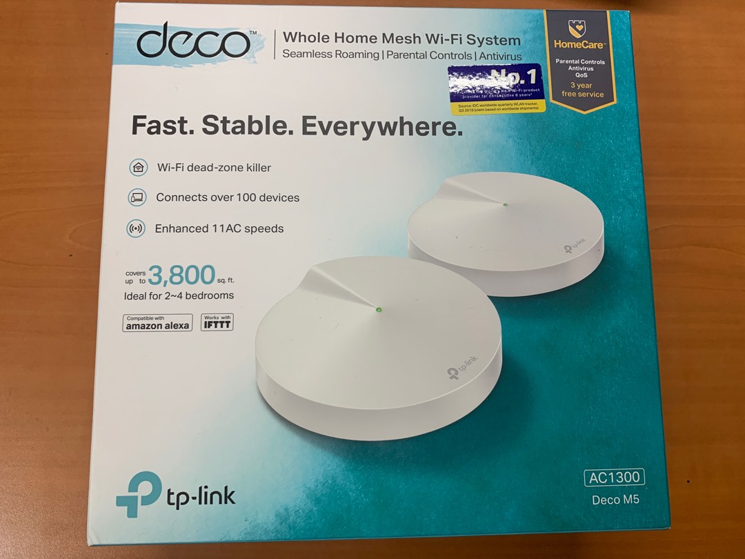 TP-Link Deco M5 2pcs pack router mesh Wi-Fi, Computers & Tech, Parts ...