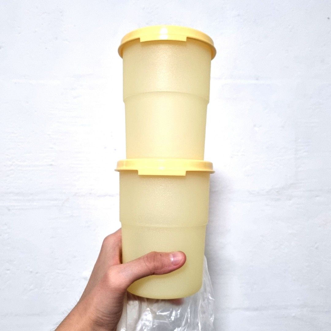 Tupperware 440 ml Modular Mate Round II Container Set of 2, Furniture ...