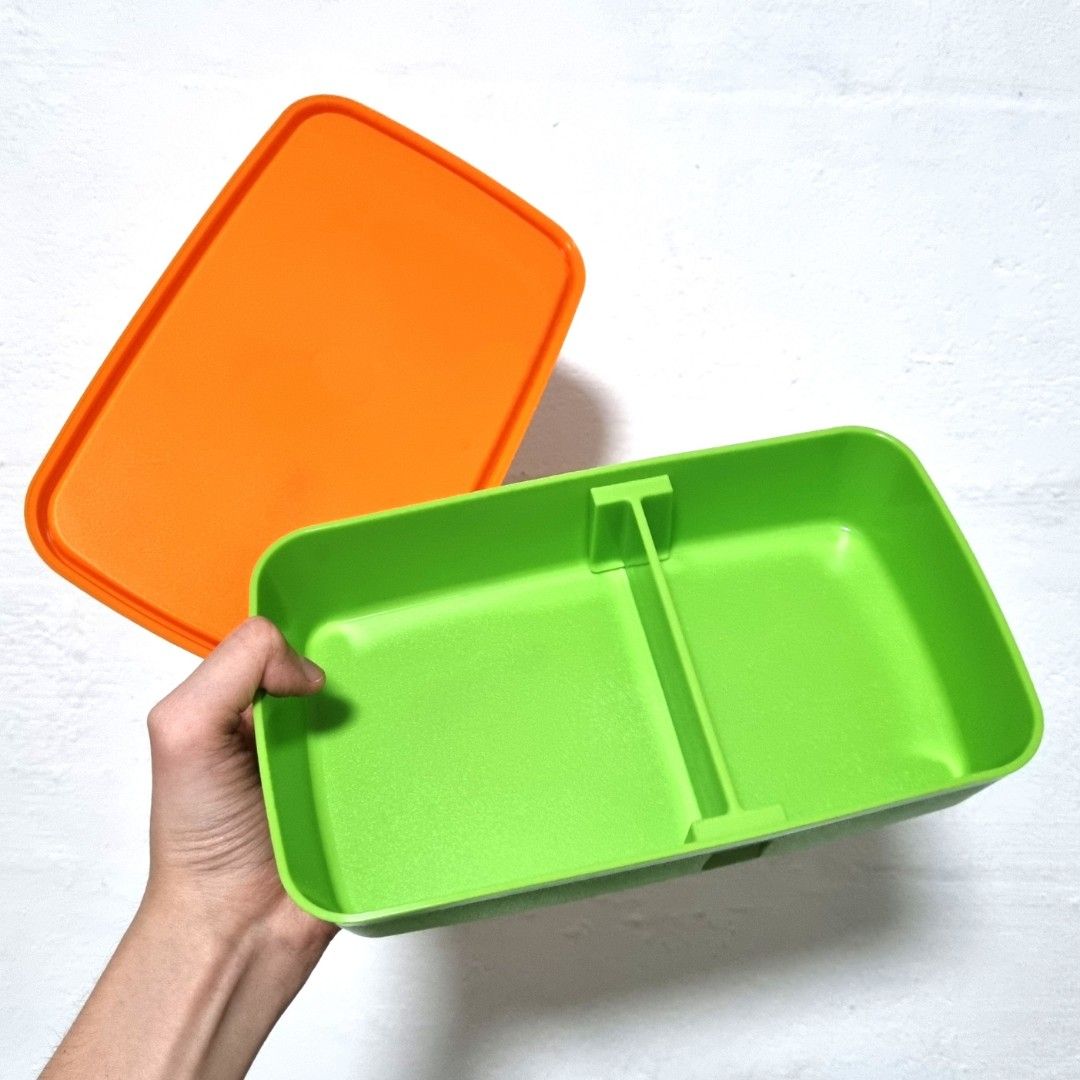 Tupperware Holiday Adventure 510 ml Removable Divider Rectangular Lunch ...