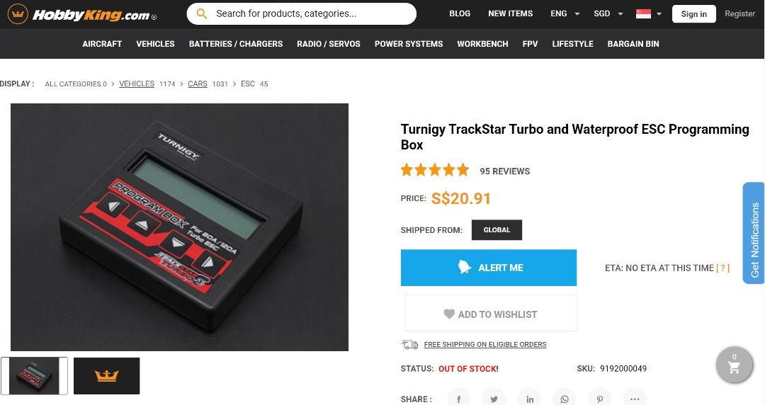 Turnigy TrackStar Turbo and Waterproof ESC Programming Box, Hobbies ...