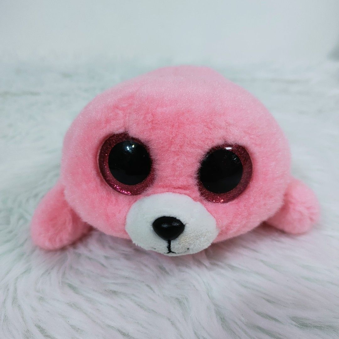 TY Pierre - Pink Seal Plush on Carousell