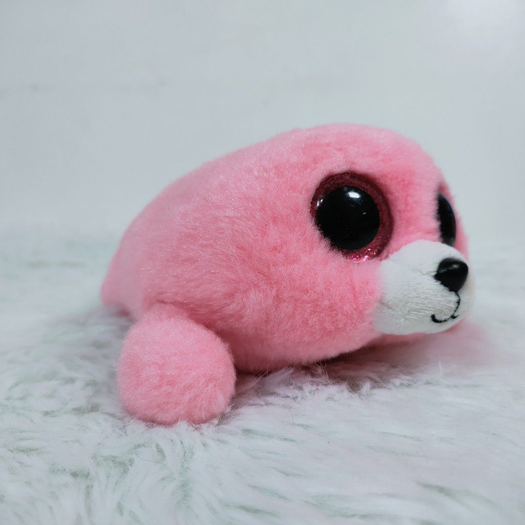 TY Pierre - Pink Seal Plush on Carousell