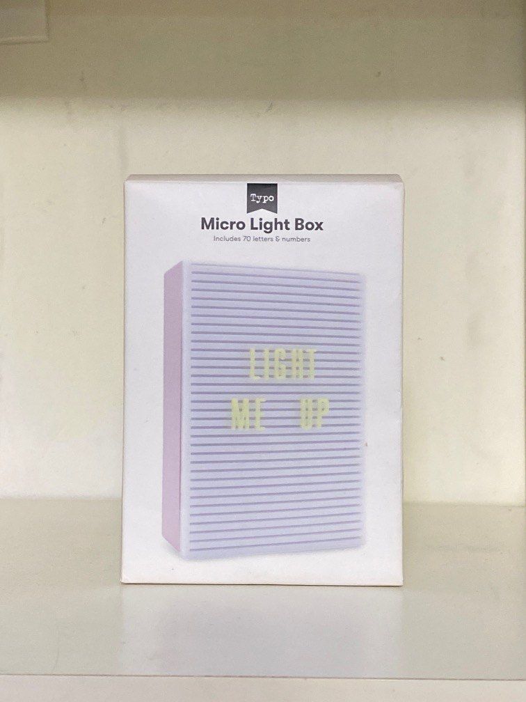 TYPO Micro Light Box / Includes 70 Letters, Numbers & Symbols ...