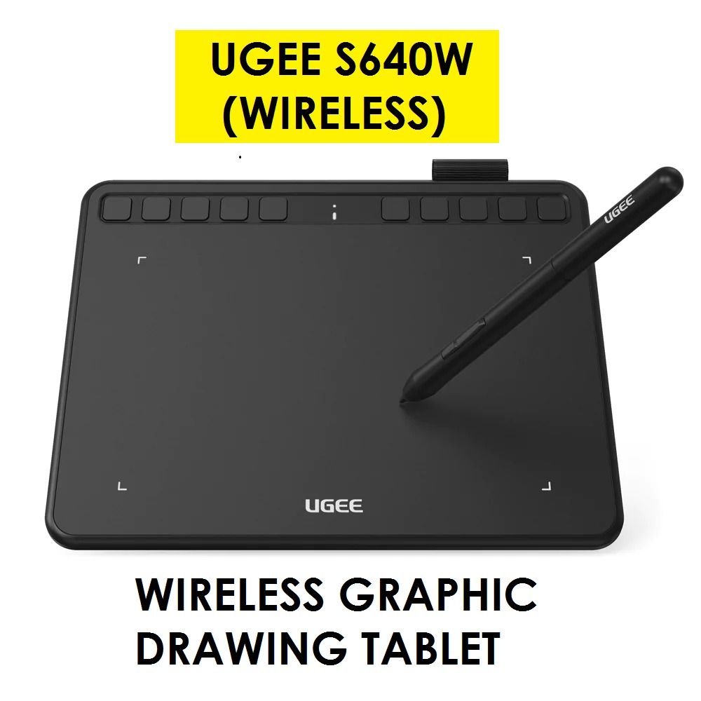 UGEE S640W Wireless Graphic Drawing Tablet [NEW OPEN BOX] - Full Set ...