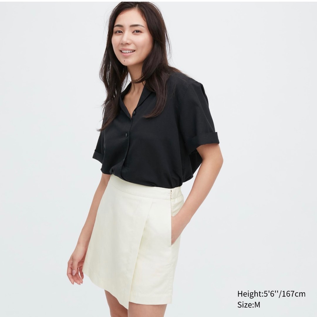 Uniqlo Linen blend skort on Carousell