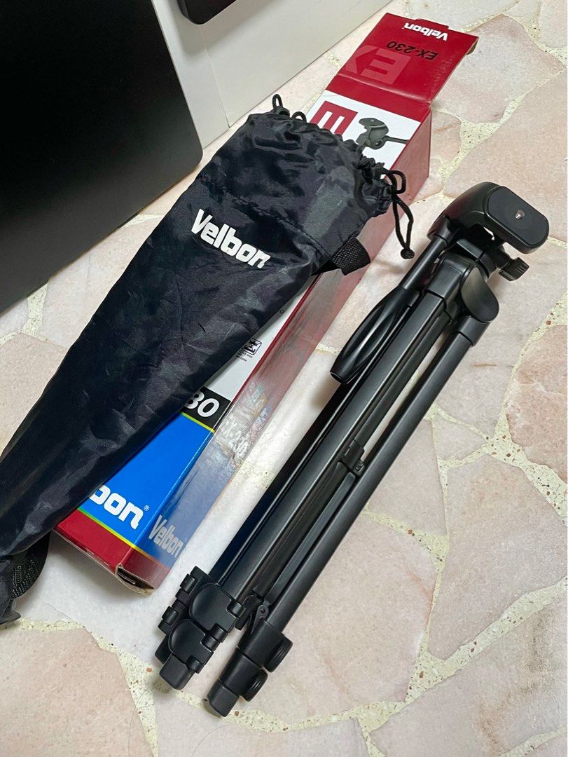 Velbon EX-230 Camera DSLR Tripod, Photography, Photography Accessories ...