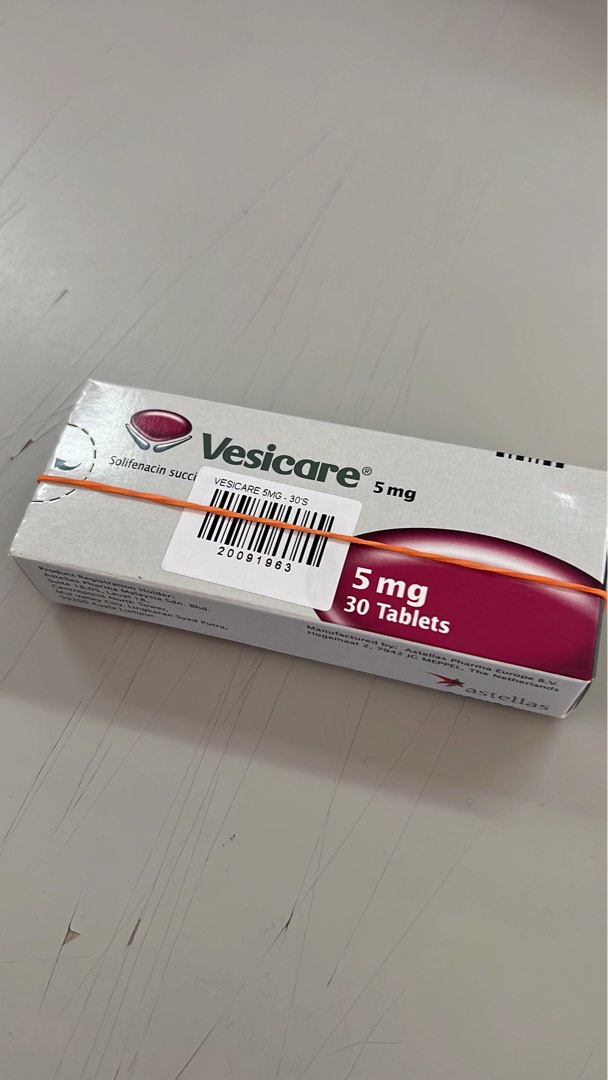 Vesicare 5mg, Health & Nutrition, Health Supplements, Vitamins ...