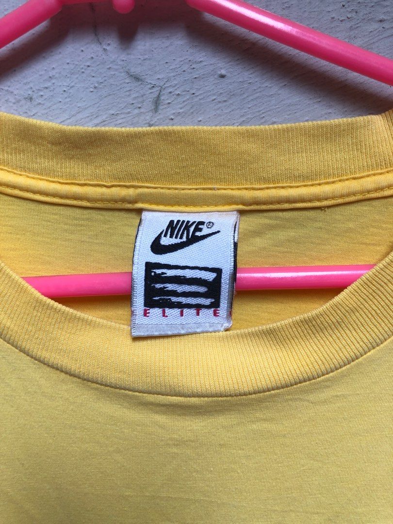 Vintage 90's Nike Elite Abstrak, Fesyen Pria, Pakaian , Atasan di Carousell