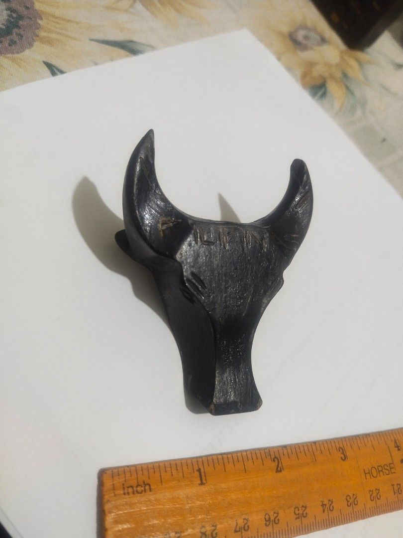 vintage "Carabao Slide for Scout's Neckerchief"/1960s era/Philippines ...