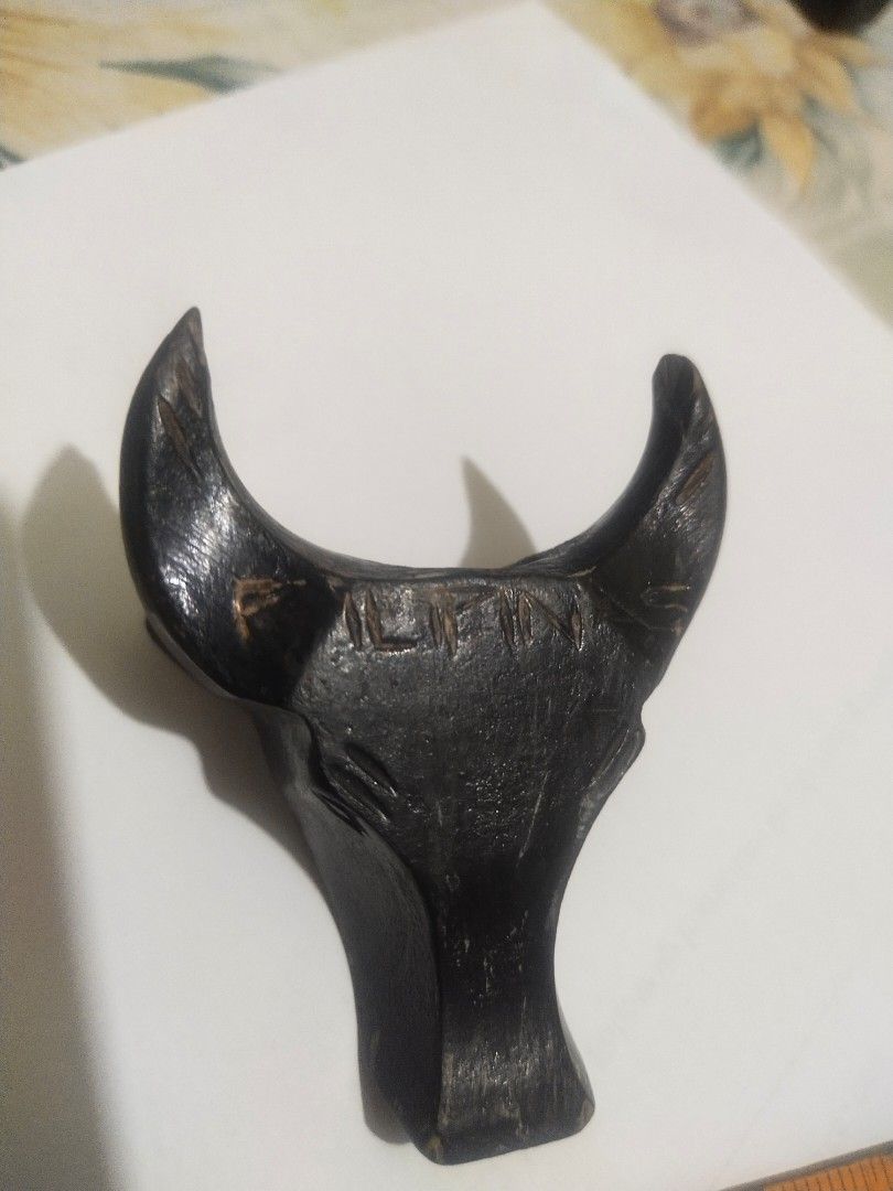 vintage "Carabao Slide for Scout's Neckerchief"/1960s era/Philippines ...