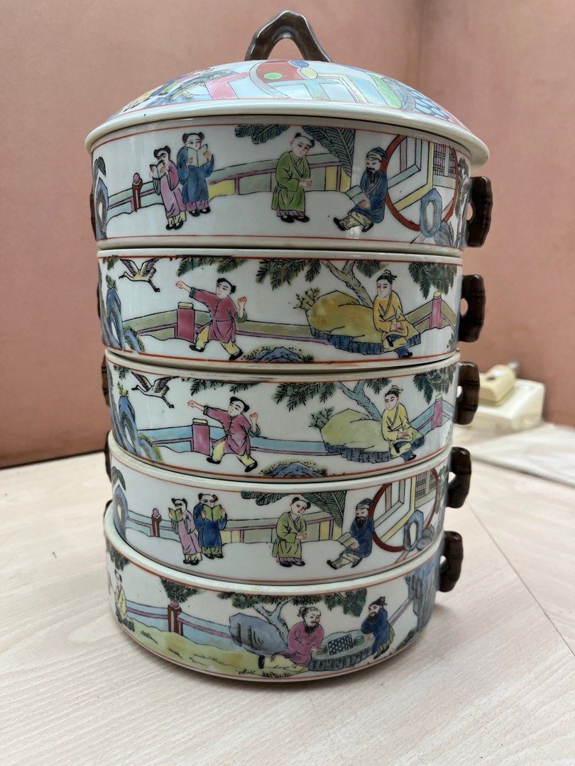 Vintage ceramic tiffin container one of its kind, Furniture & Home ...