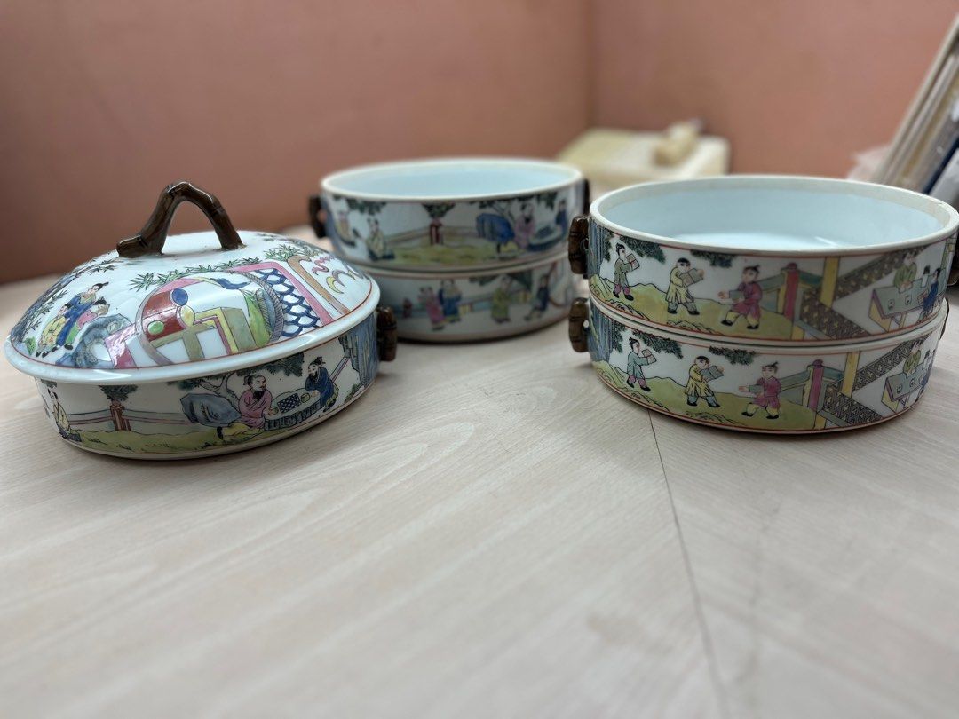 Vintage ceramic tiffin container one of its kind, Furniture & Home ...