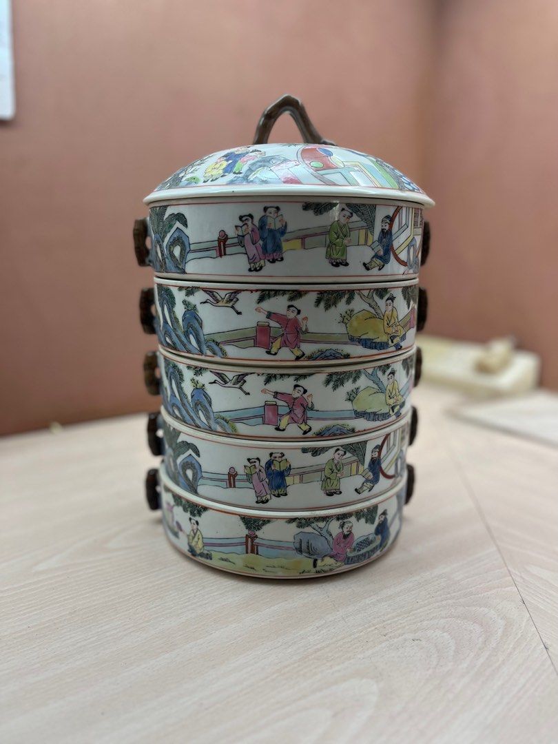 Vintage ceramic tiffin container one of its kind, Furniture & Home ...