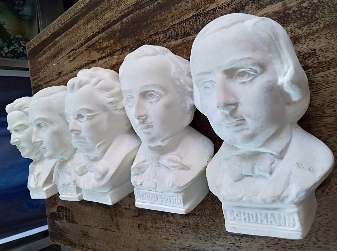 Vintage Miniature Chalk Busts of Classical Music's Greatest Composers ...