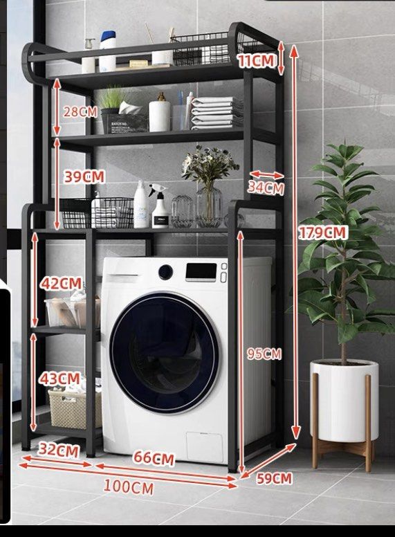 Washing machine rack, Furniture & Home Living, Home Improvement ...