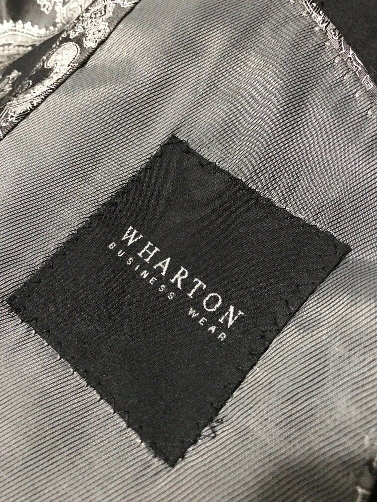 Wharton Black Suit, Men's Fashion, Coats, Jackets and Outerwear on ...