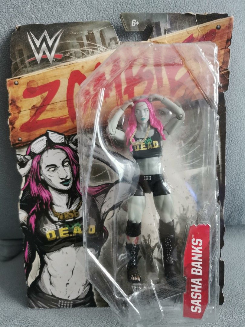 WWE Zombies Sasha Banks, Hobbies & Toys, Toys & Games on Carousell