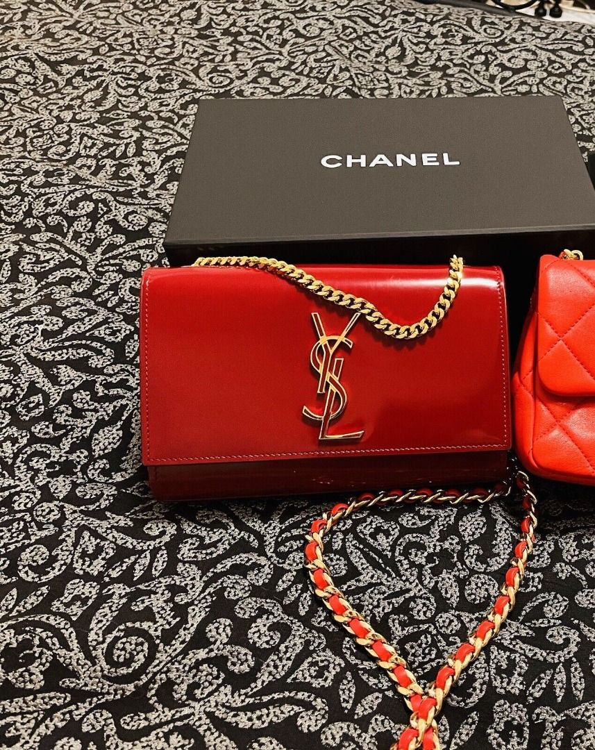 YSL SAINT LAURENT Blood Red Colo, Women's Fashion, Bags & Wallets ...