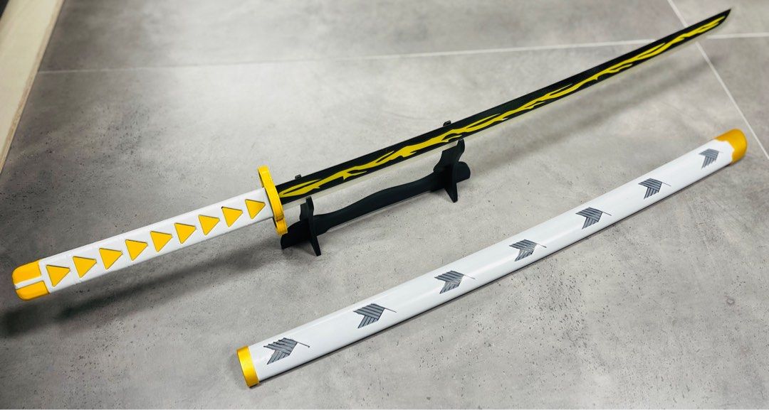 Zenitsu LED lightup Prop Sword , Hobbies & Toys, Toys & Games on Carousell