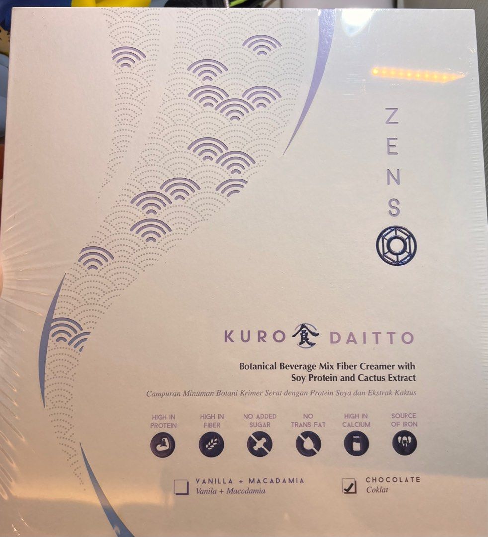 ZENSO daitto chocolate flavour, Health & Nutrition, Health Supplements ...