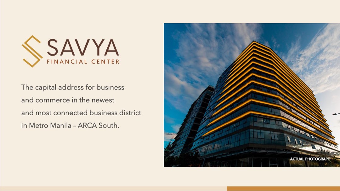 103 sqm. Office Unit at Savya Financial Center Arca South Western ...