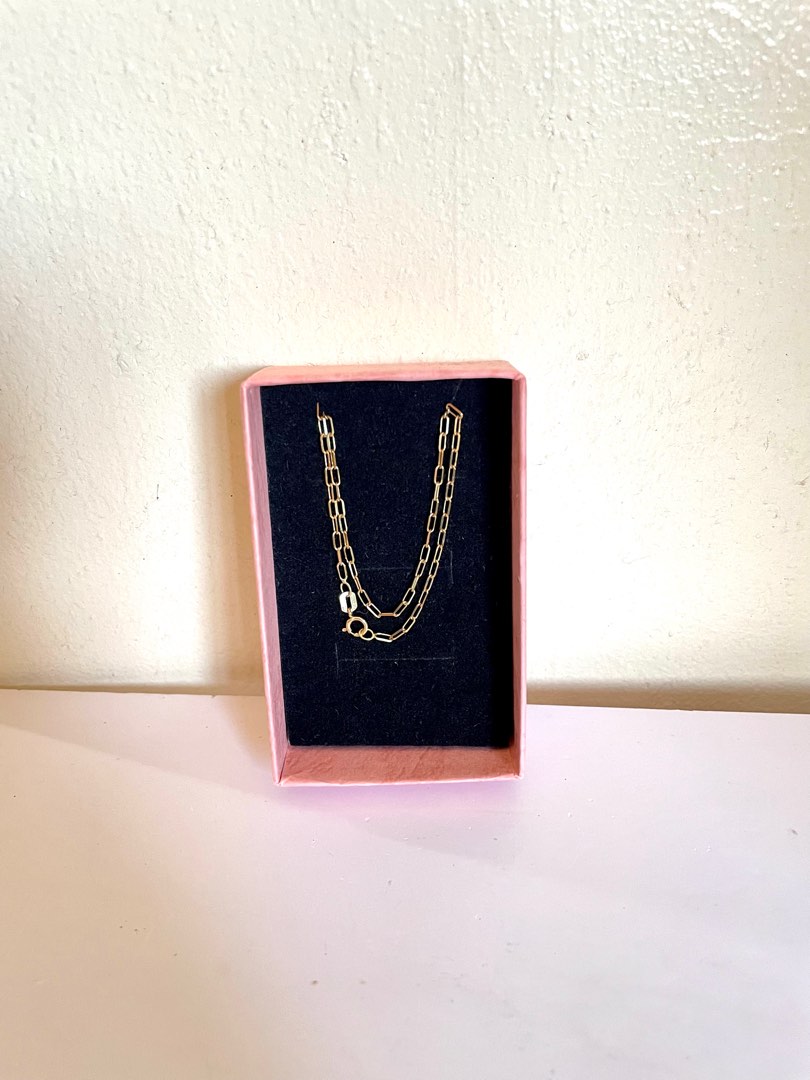 18K Mini Link Chain on Carousell