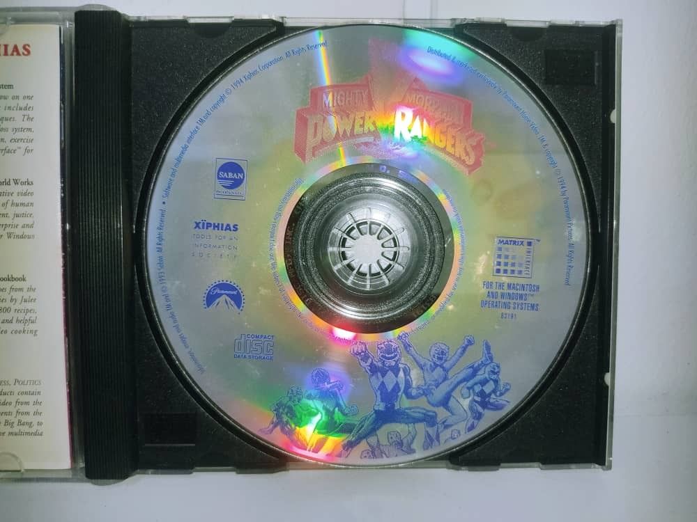 1994 MMPR MIGHTY MORPHIN POWER RANGERS WINDOWS/MAC CD-ROM XIPHIAS ...