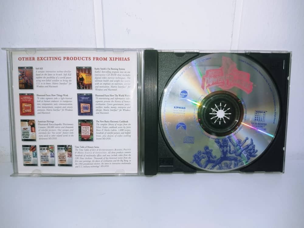 1994 MMPR MIGHTY MORPHIN POWER RANGERS WINDOWS/MAC CD-ROM XIPHIAS ...