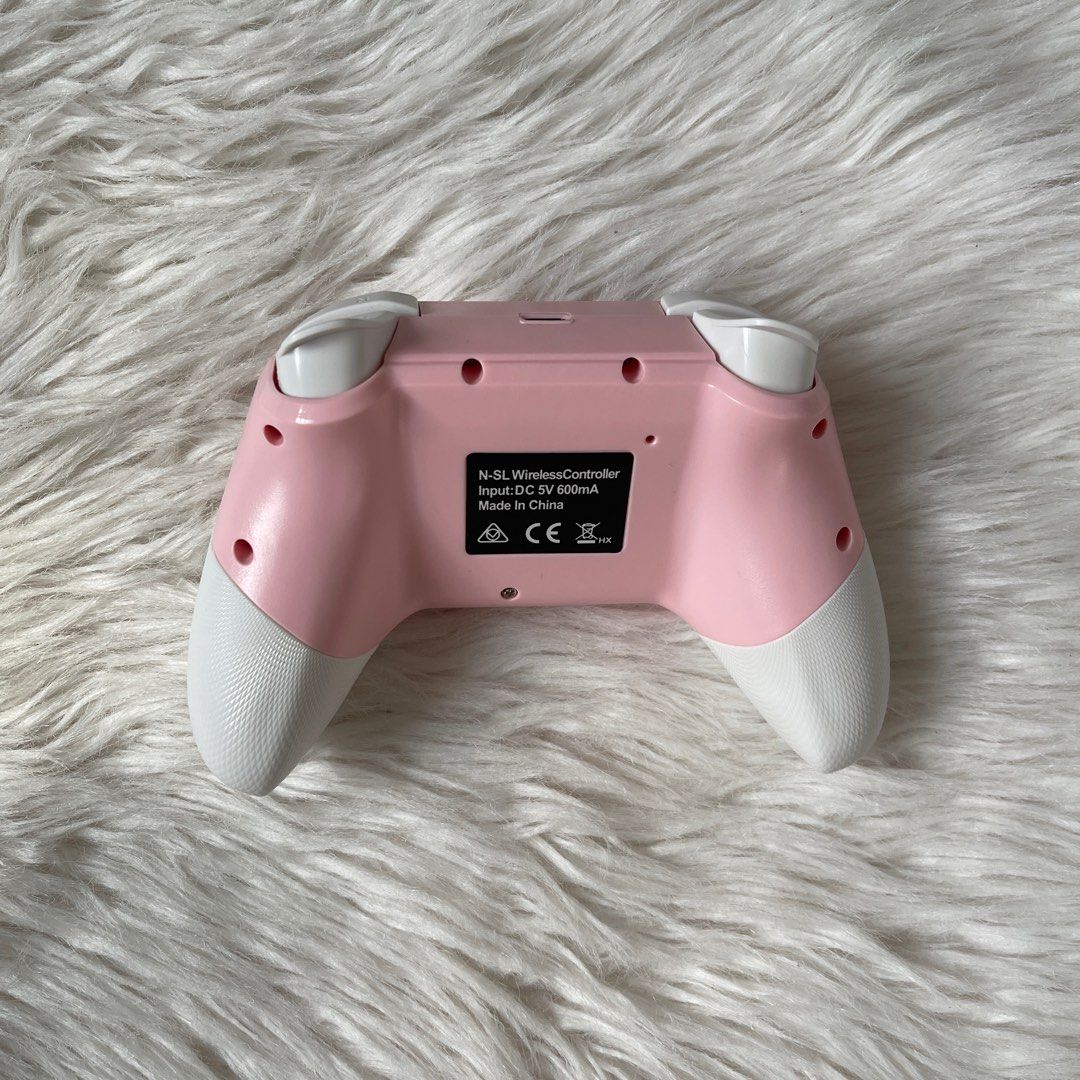 20-NS Wireless Controller (Wireless) Pink and white, Video Gaming, Gaming Accessories ...