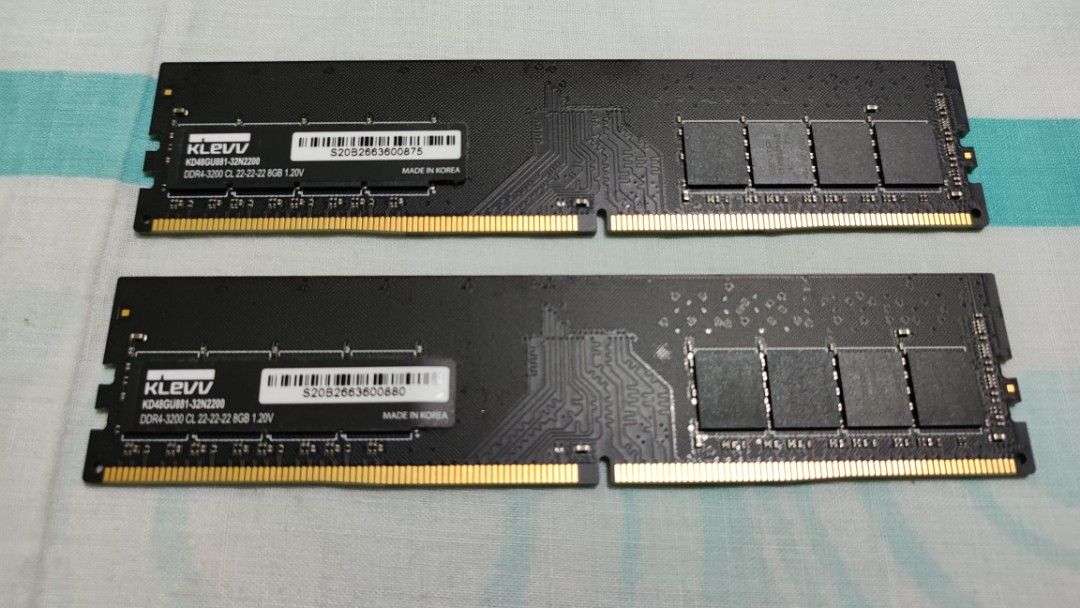 KLEVV 16 GB (8x2) DDR4 3200 Ram, Computers & Tech, Parts & Accessories ...