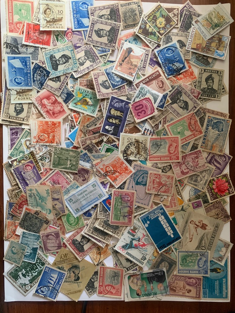 500 slightly damaged and stained stamp, Hobbies & Toys, Memorabilia ...