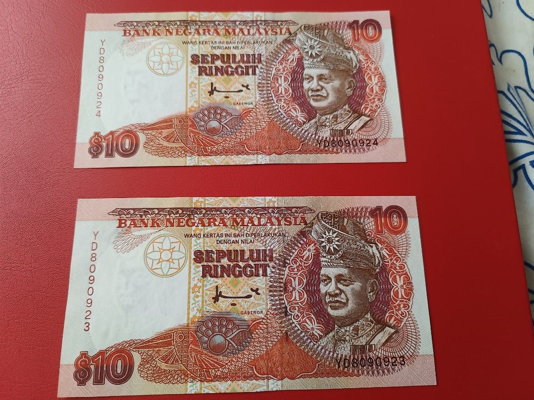 5,6,7 th Malaysia ringgit rm10 old notes, Hobbies & Toys, Memorabilia ...