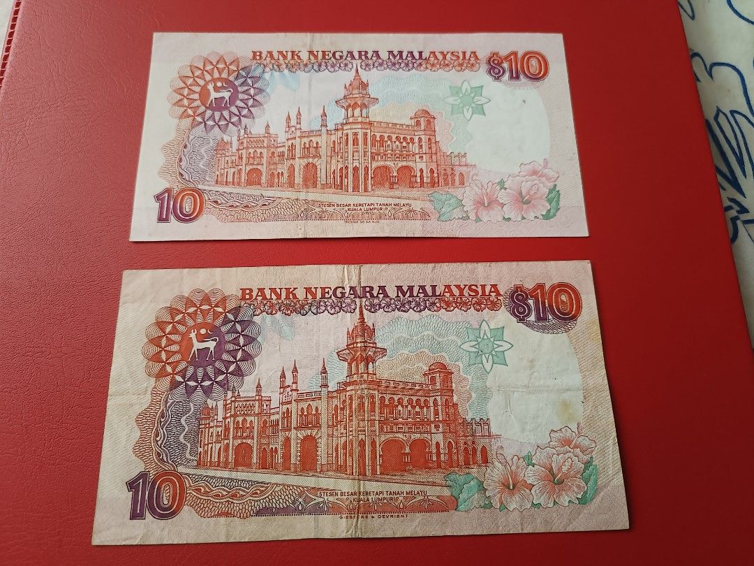 5,6,7 th Malaysia ringgit rm10 old notes, Hobbies & Toys, Memorabilia ...