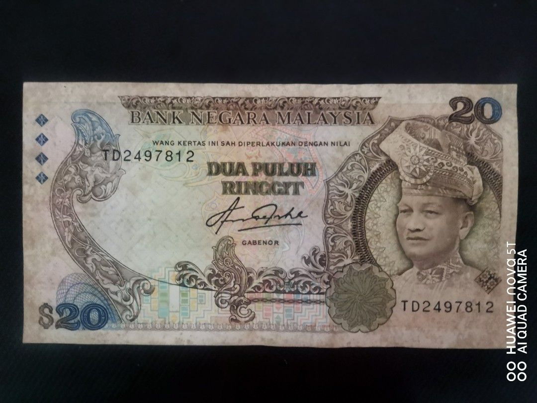 5th Series Rm20 Sign Aziz Taha Prefix TD Banknote, Hobbies & Toys ...
