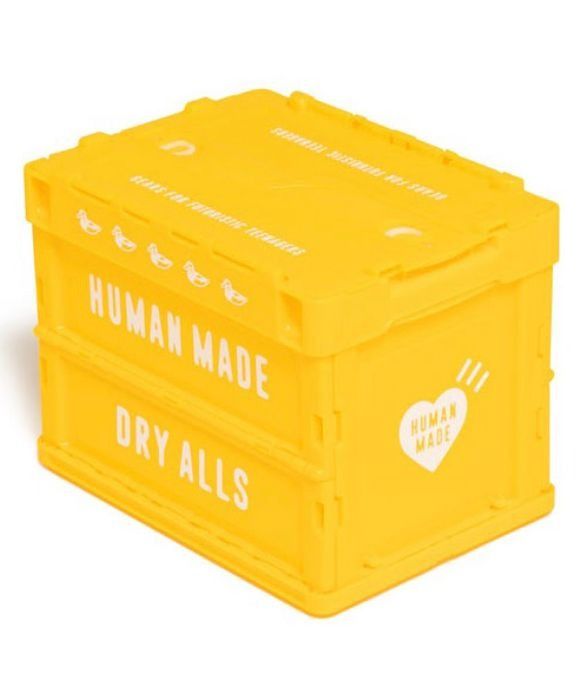 (全新,有運輸箱) HUMAN MADE CONTAINER 20L Yellow 收納櫃 20L, 名牌, 飾物及配件 - Carousell