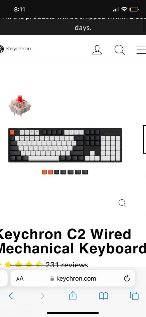 (全新) Keychron C2 keyboard, cp機械鍵盤 青軸 (電競, 文書), 電腦＆科技, 電腦周邊及配件, 電腦鍵盤及相關 ...