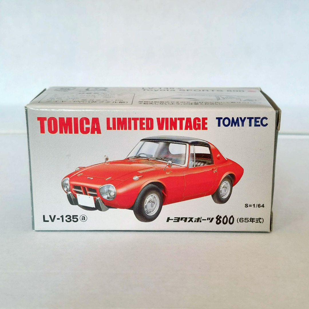全新 LV-135a Tomy Tomytec Tomica Limited Vintage Neo 豐田 Toyota SPORTS 800 (RED) 合金 車仔 TLV LV-135 ...
