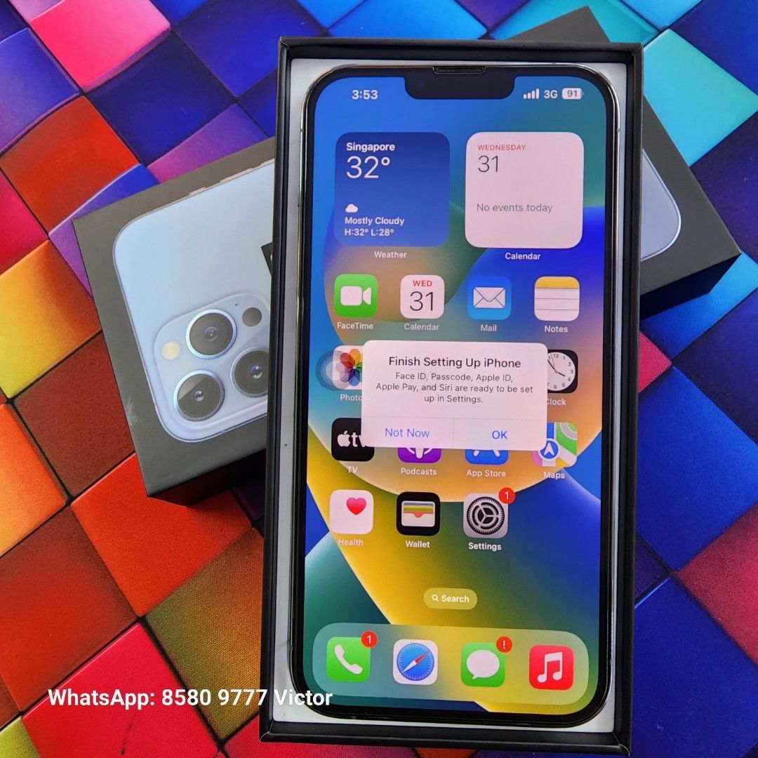 APPLE IPHONE 13 PRO MAX 5G 256GB (BATTERY HEALTH:87%) 100% ORIGINAL ...