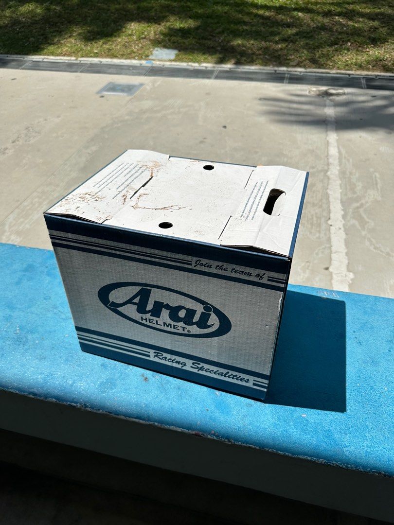 Arai helmet box only, Motorcycles, Motorcycle Apparel on Carousell