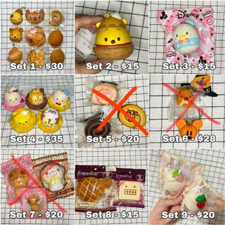 Assorted Squishy Sets, Hobbies & Toys, Toys & Games on Carousell