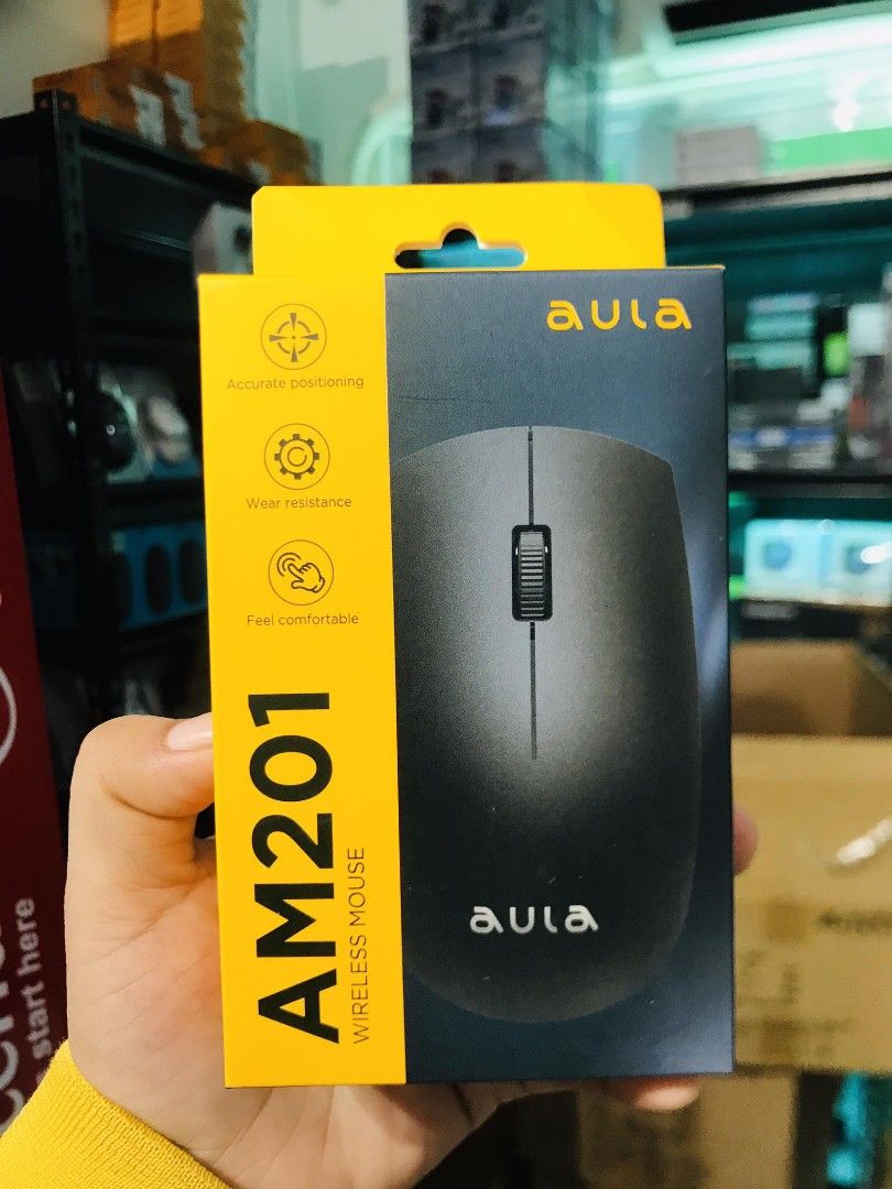 Aula AM201 Wireless Mouse USB Black, Computers & Tech, Parts ...