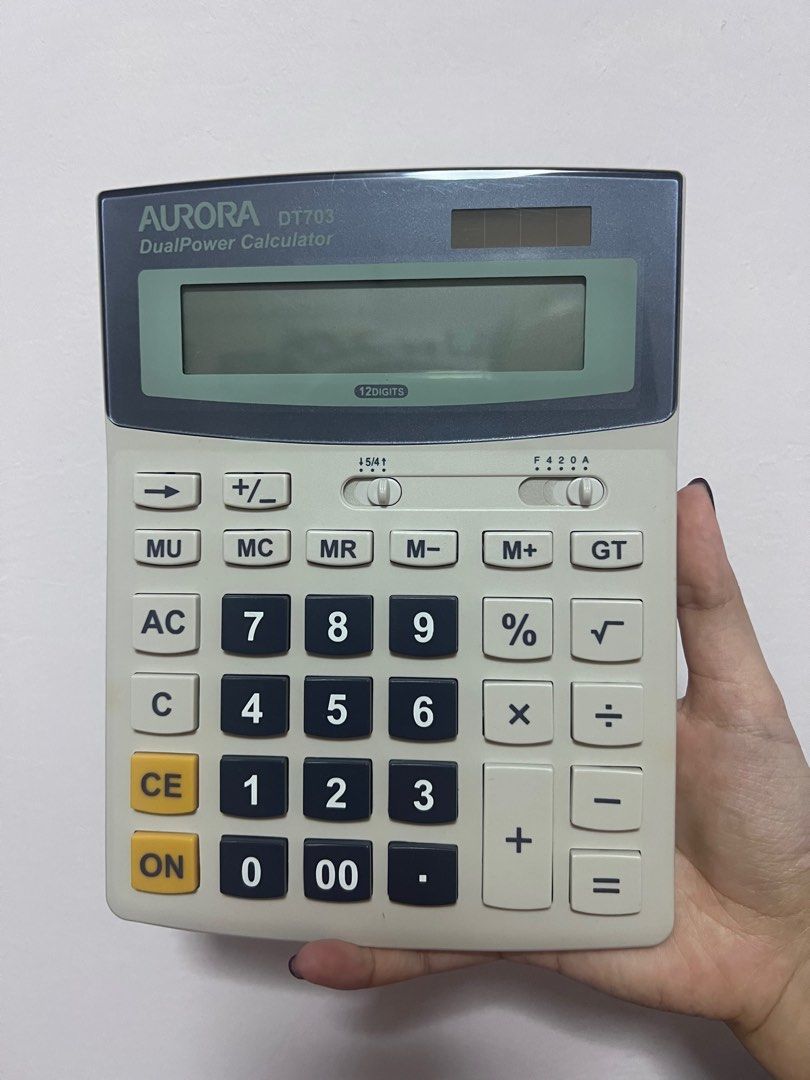 Aurora DualPower Calculator, Computers & Tech, Office & Business Technology on Carousell