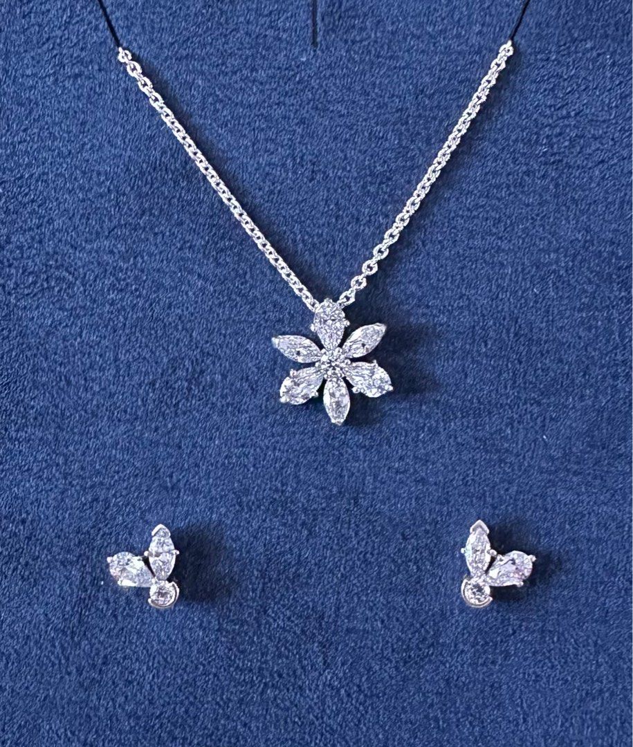 Authentic Pandora Herbarium Cluster Necklace Set, Women's Fashion ...