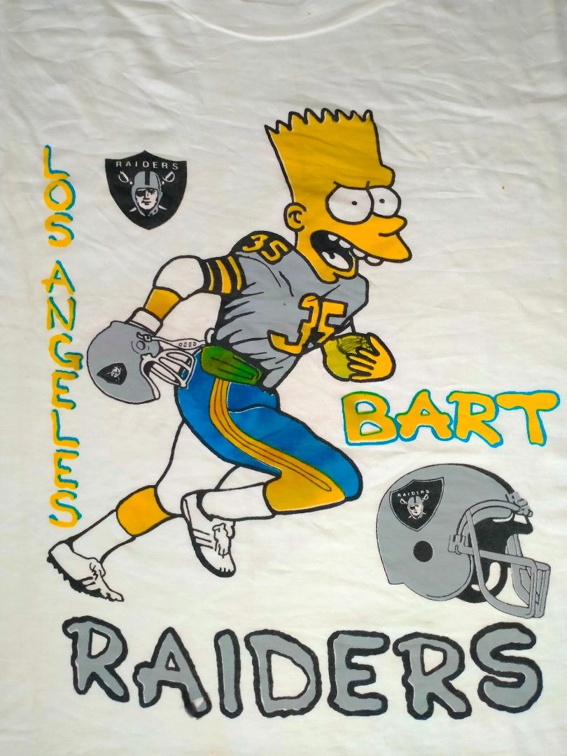 Bart Simpson / Los Angeles Raiders Vintage T-shirt on Carousell