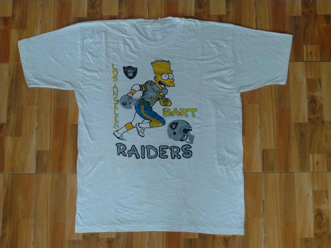 Bart Simpson / Los Angeles Raiders Vintage T-shirt on Carousell