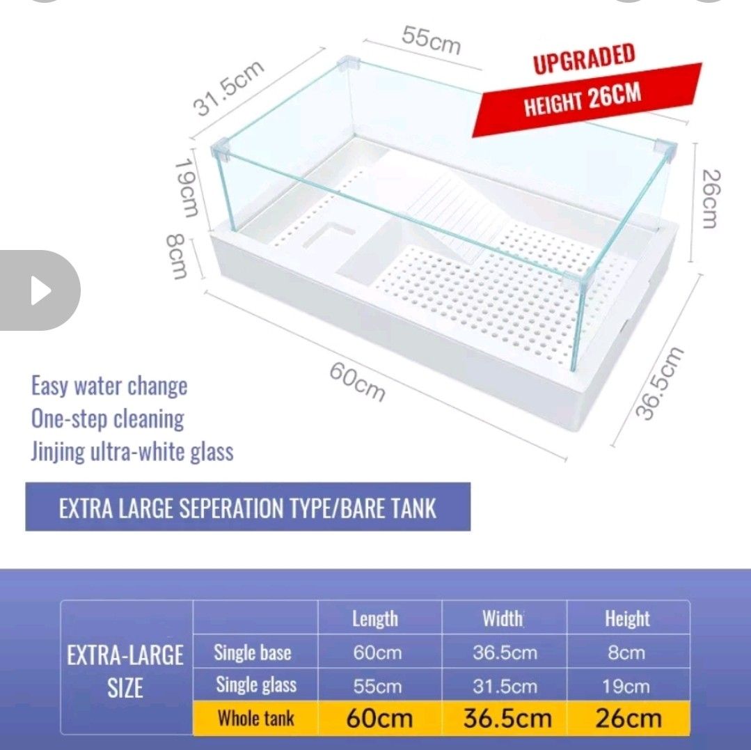 Basic Tortoise Tank setup, Pet Supplies, Homes & Other Pet Accessories ...