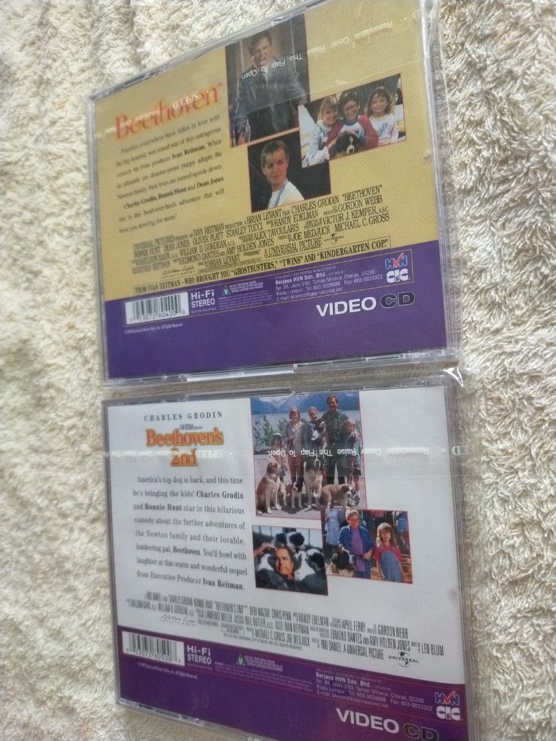 Beethoven & Beethoven's 2nd VCD, Hobbies & Toys, Music & Media, CDs & DVDs on Carousell