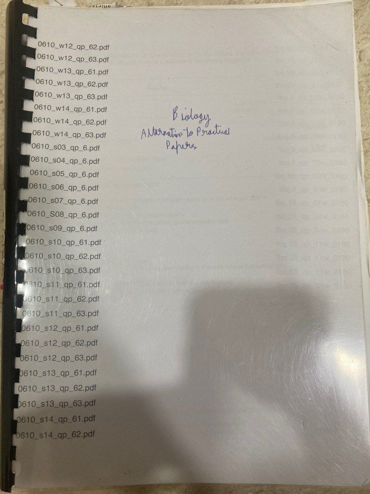 biology paper 6 /0610 igcse past papers, Hobbies & Toys, Books ...