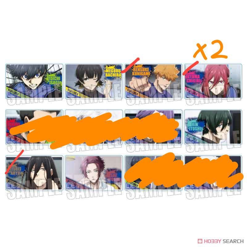 WTS bluelock acrylic cards blue lock , Hobbies & Toys, Memorabilia ...