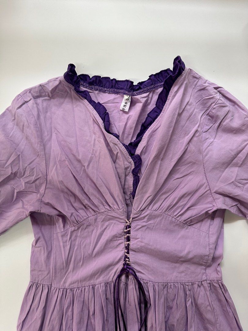 bridgerton inspired purple dress on Carousell